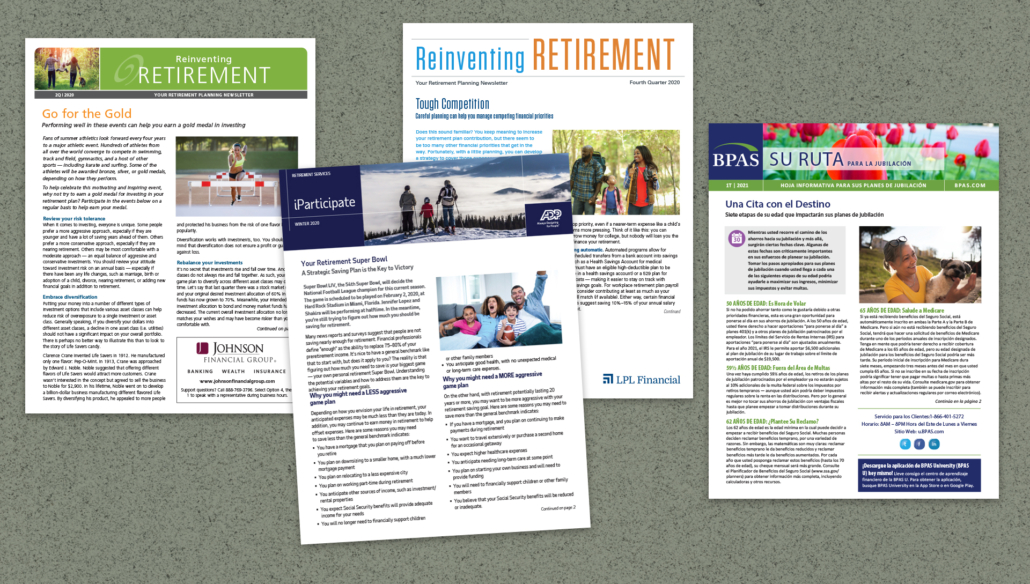 Retirement Communications Materials - View Portfolio Samples - Kmotion